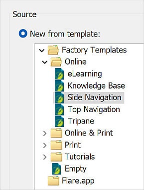 How to Show/Hide Table of Contents in Flare Side Navigation Projects